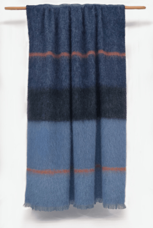 Azure Boher Mohair XThrow Blanket – Cushendale Woollen Mills